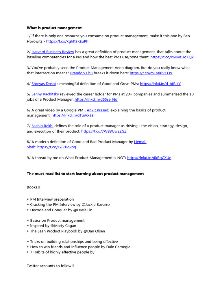 Comprehensive Product Management Guide | PDF | Facebook | Mass Media
