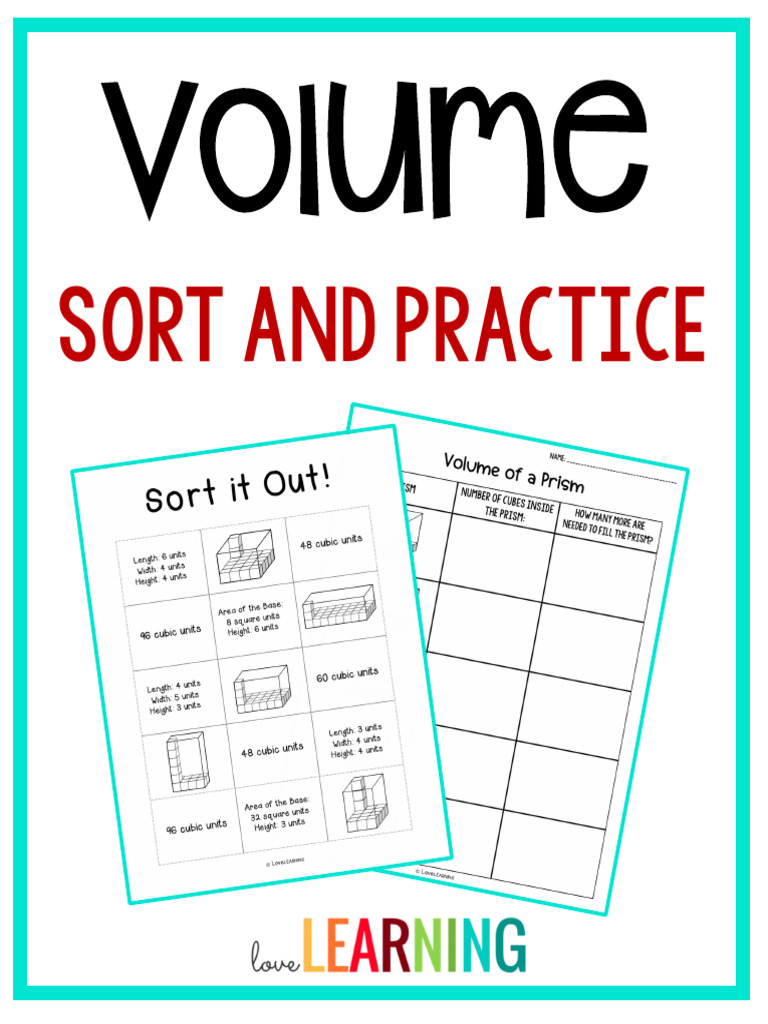 Sort and Practice | PDF | Volume | Area