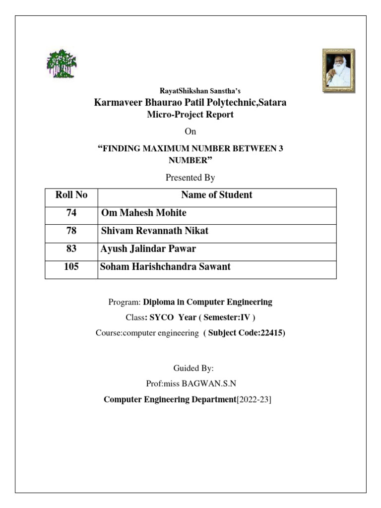 MIC Project | PDF | Computer Program | Programming