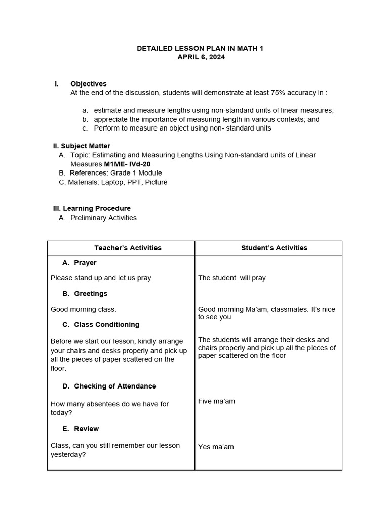 DLP Math Measure Lengths | PDF | Length | Distance