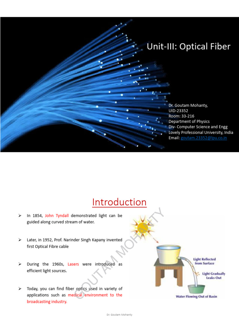 Unit 3 Fiber Optics | Download Free PDF | Optical Fiber | Dispersion (Optics)