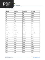CVV and CVVC Word List 1 | PDF | Cooking, Food & Wine | Language Arts ...
