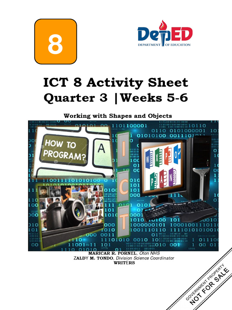ICT 8 Activity Sheet: Quarter 3 - Weeks 5-6 | PDF | Learning | Educational Technology