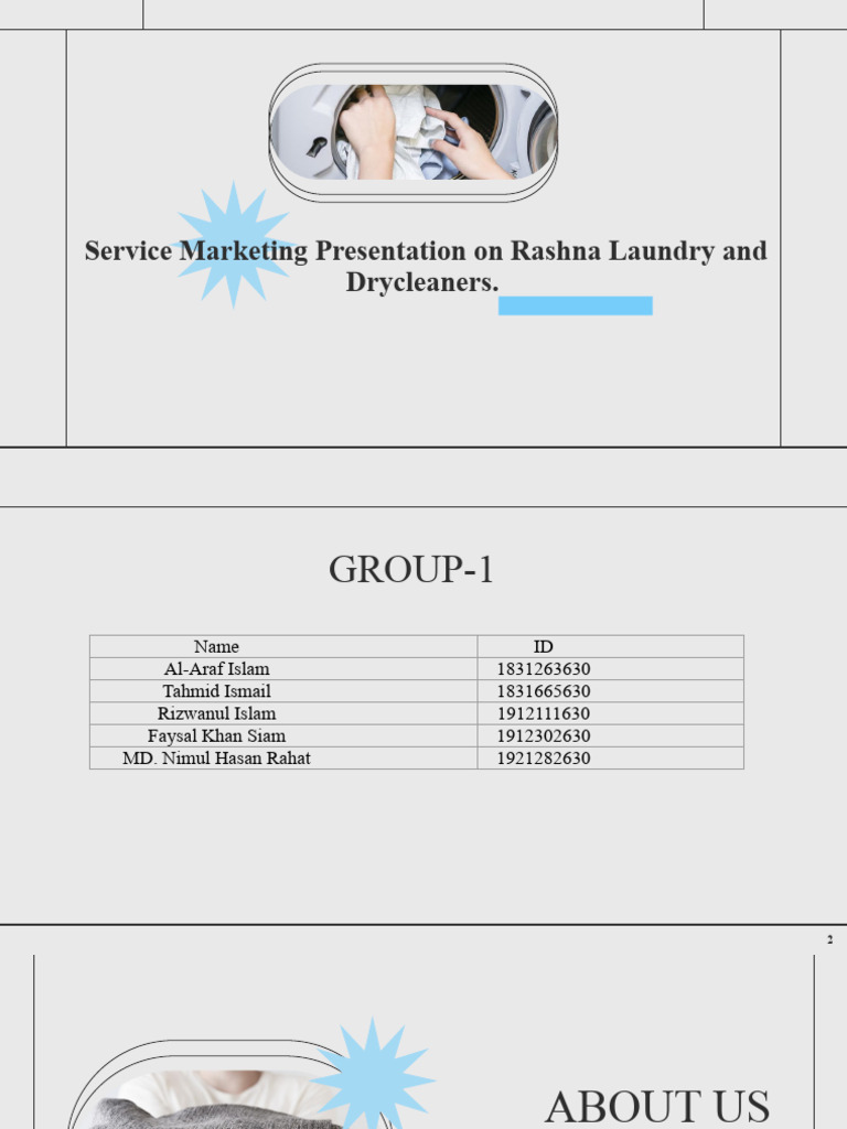 Laundry Company Profile by Slidesgo JLK | PDF | Business Process ...