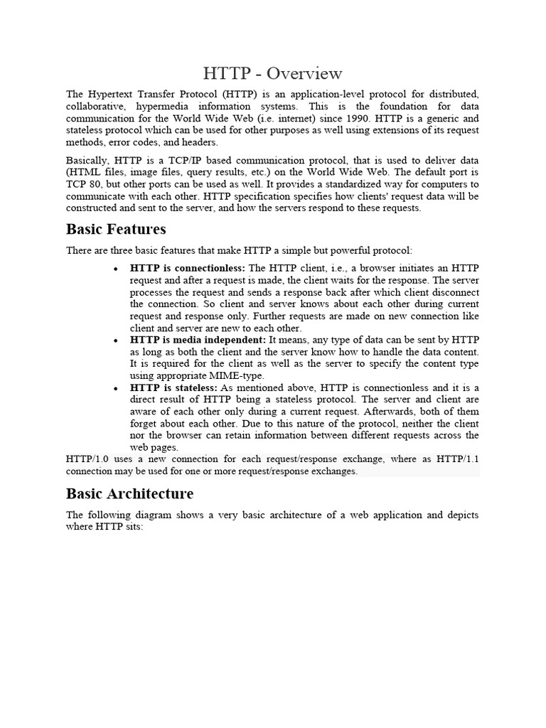 HTTP | PDF | Networking | Internet & Web