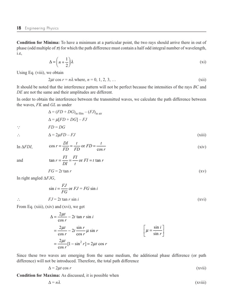 Interference Split (18 18) 20231105100344 | PDF | Physics | Motion (Physics)