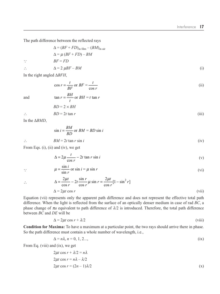Interference Split (17 17) 20231105100344 | PDF | Electrodynamics | Physical Sciences