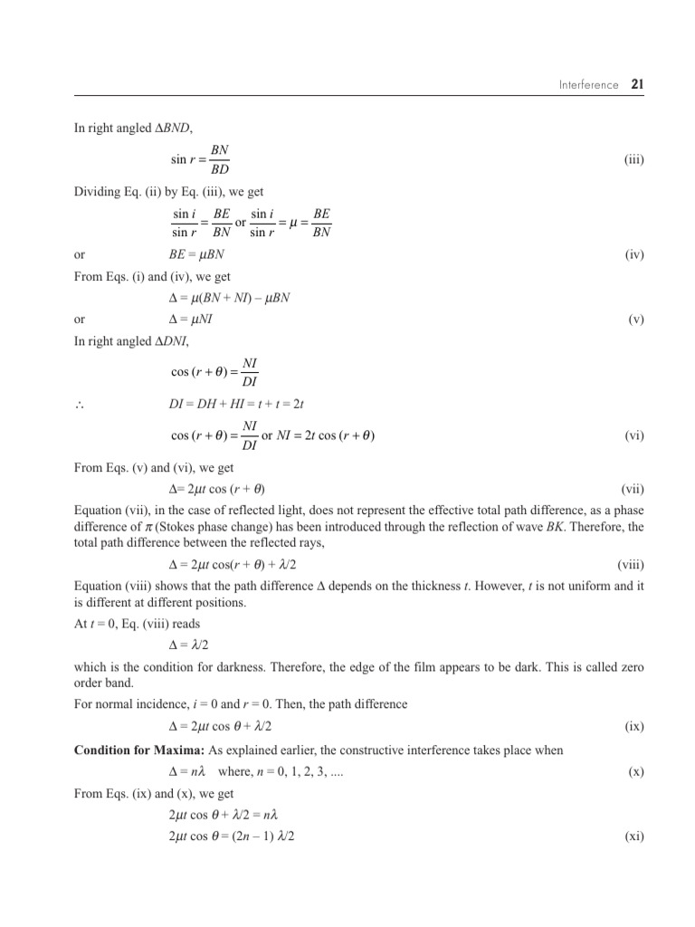 Interference Split (21 21) 20231105100354 | PDF | Mechanics | Applied And Interdisciplinary Physics