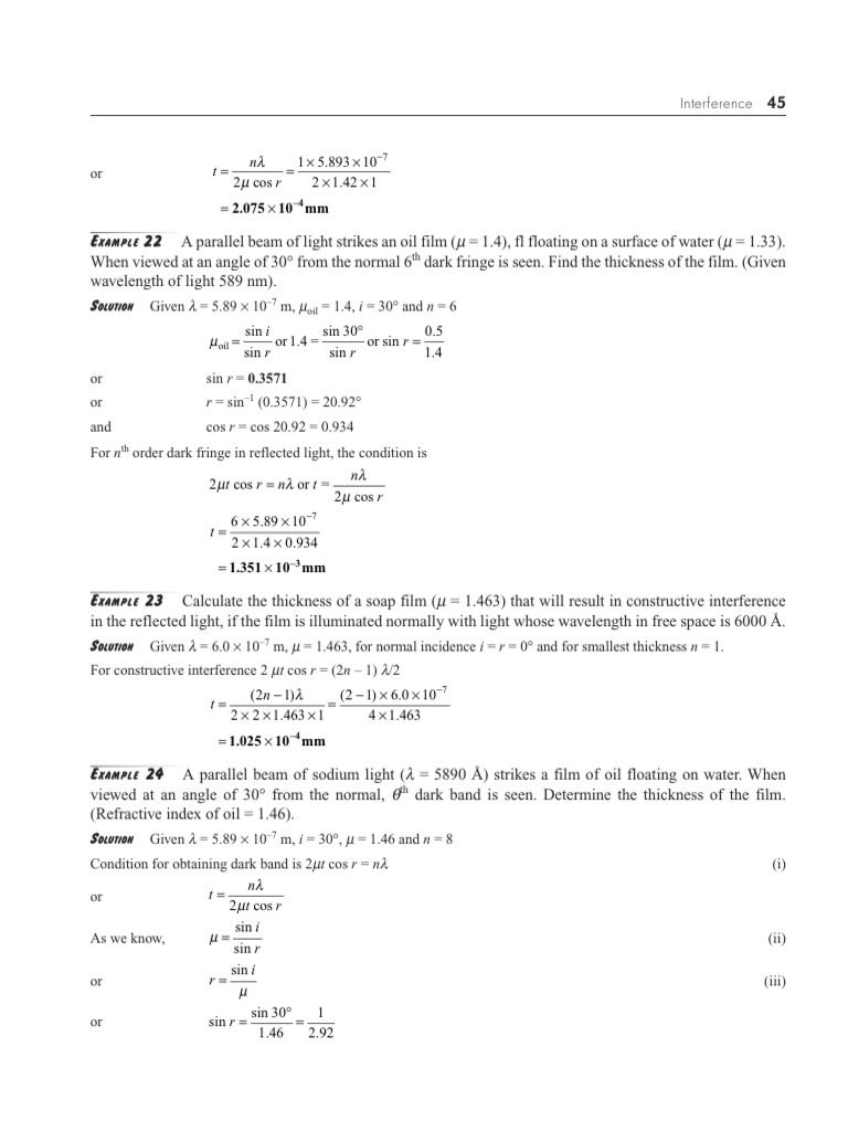 Interference Split (45 45) 20231105100344 | PDF | Light | Reflection (Physics)