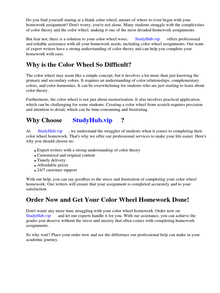 Color Wheel Homework | PDF | Color | Covalent Bond