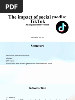 Dangers of Tiktok Argumentative Essay | PDF | Social Media | Popular ...