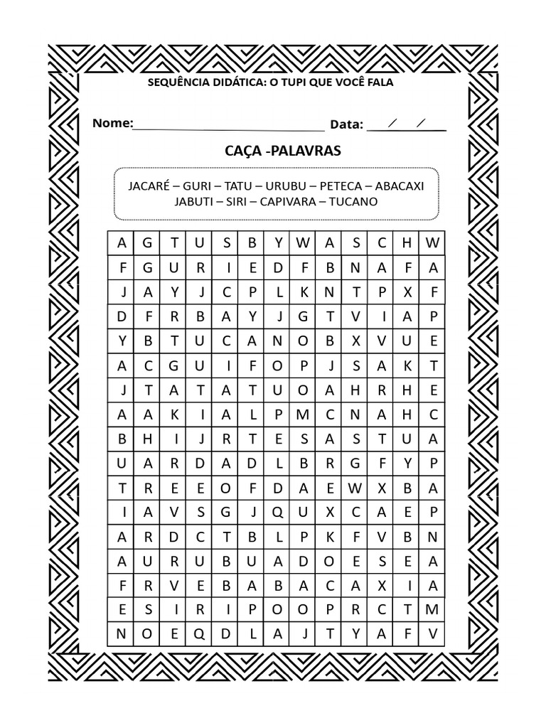 Atividades do Livro "O Tupi que Você Fala" | PDF