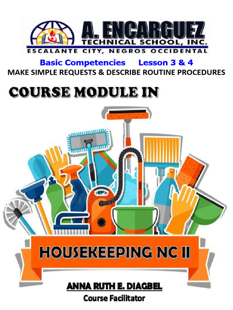 Housekeeping Basic Lesson3 4 | PDF | English Language | Linguistics