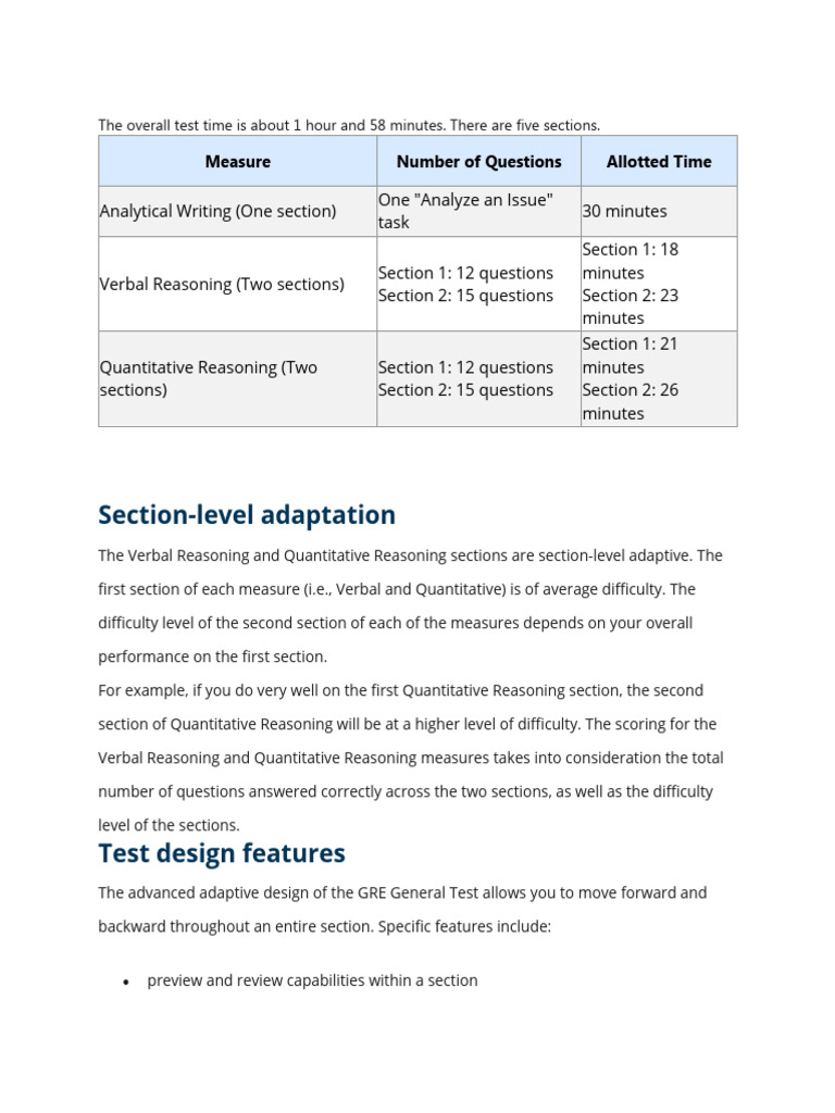 GRE INFO | PDF | Question | Graduate Record Examinations