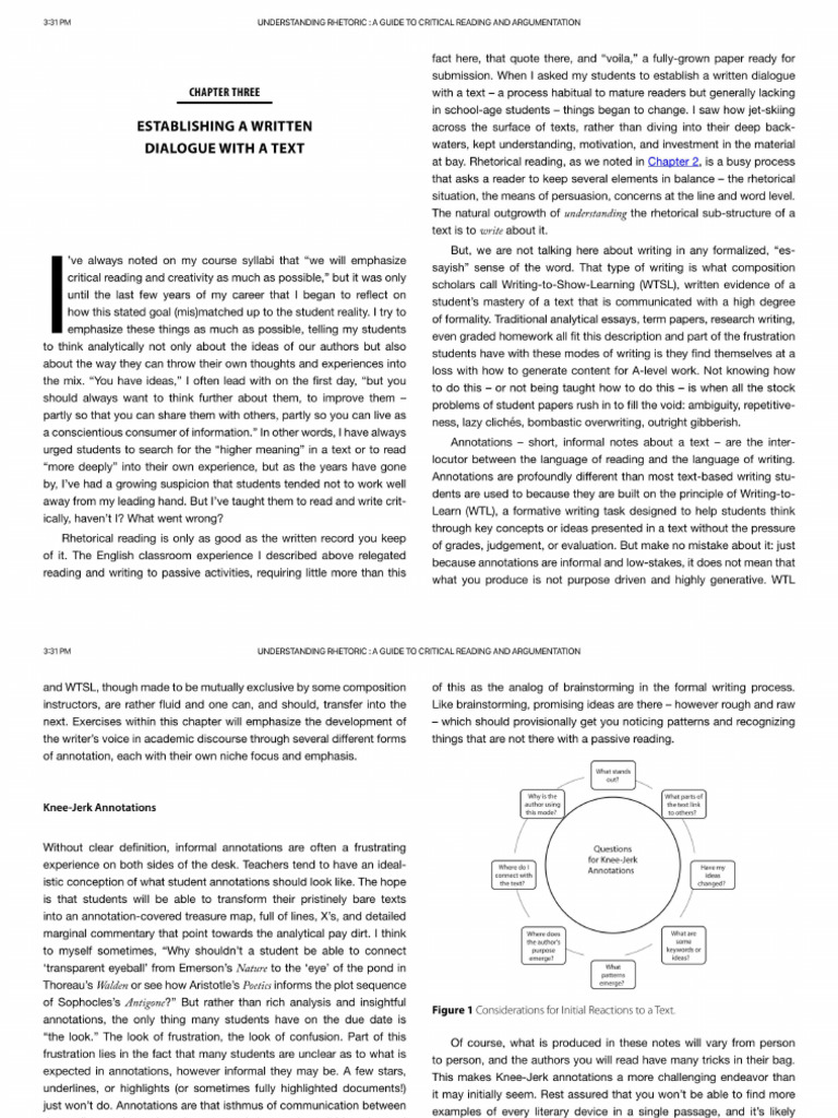 Understanding Rhetoric Chapter 3 | PDF