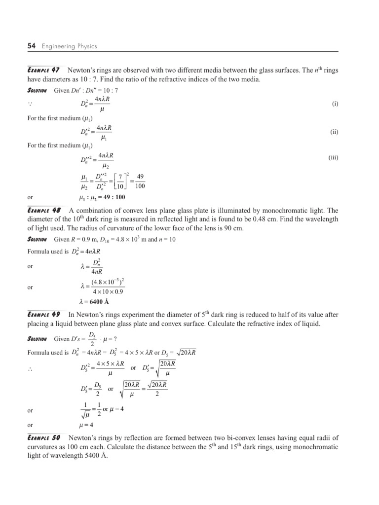 Interference Split (54 54) 20231105100344 | PDF | Refractive Index | Radiation