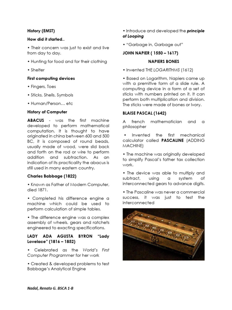 EMST History of Computer | PDF | Computing | Computer Engineering