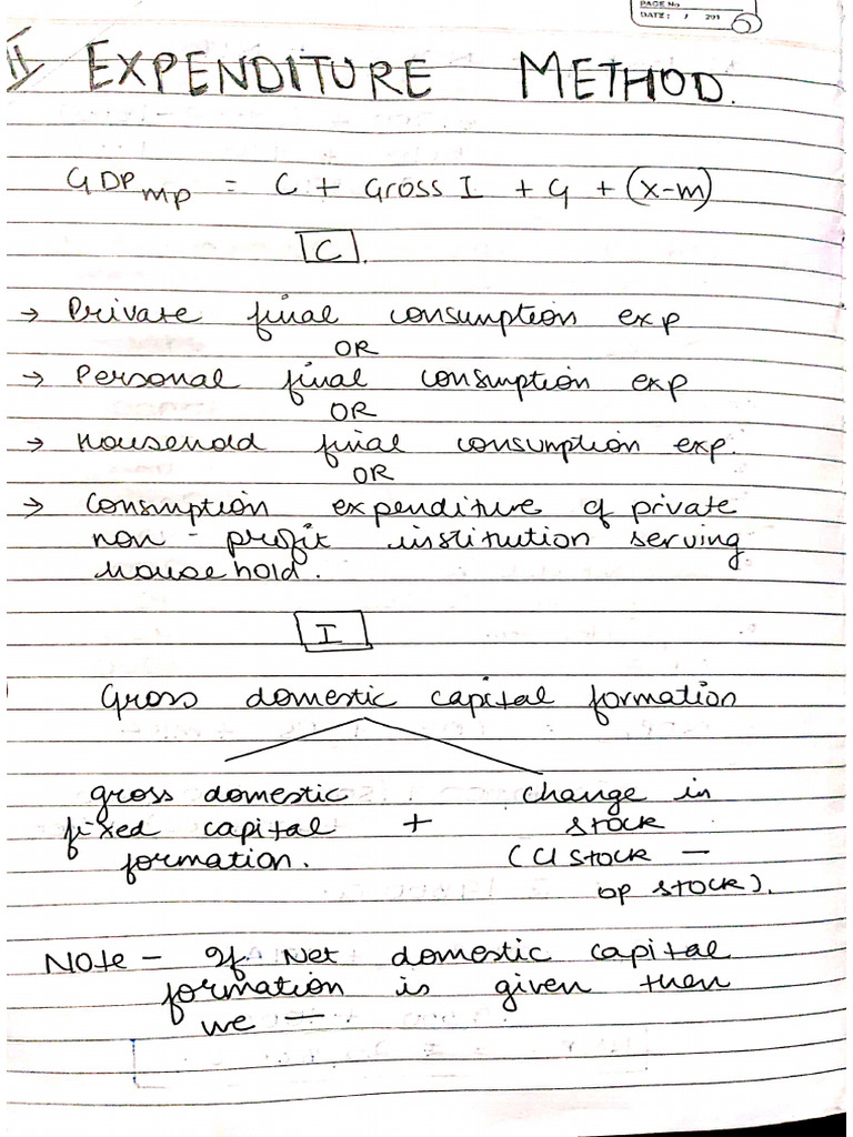 Expenditure Method | PDF