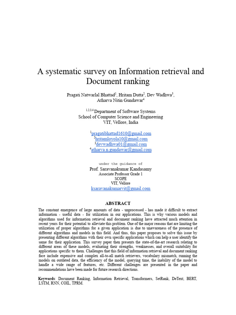 NLP Review 3 Formatted 2 | PDF | Information Retrieval | Computing