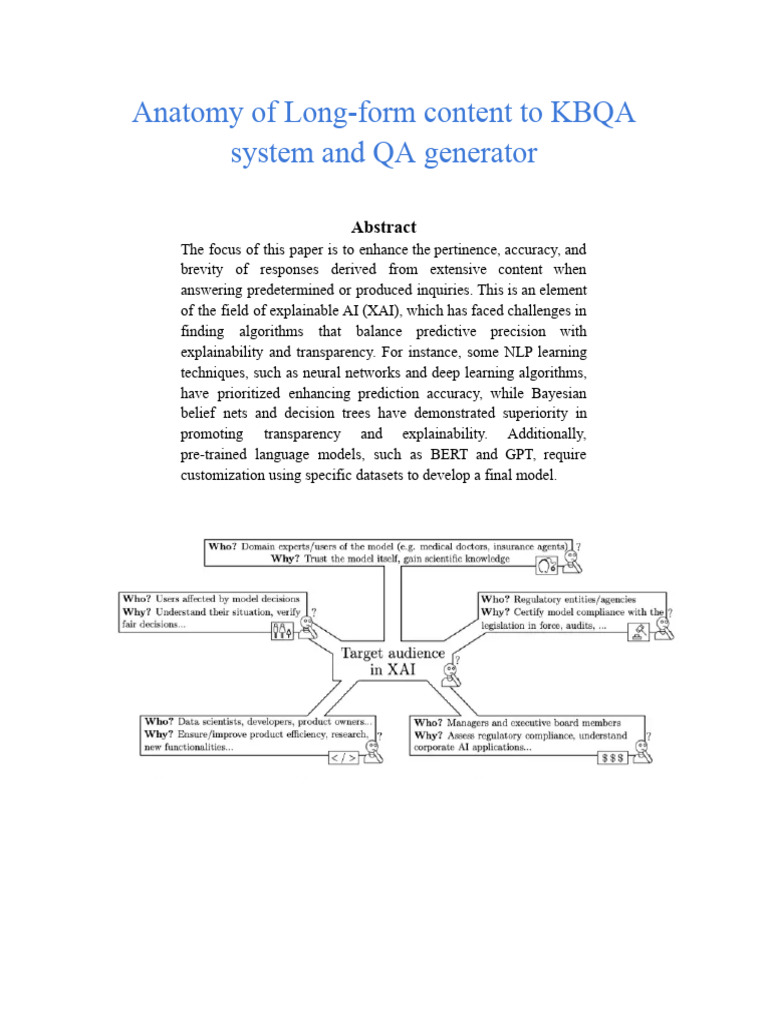 Anatomy of Long-Form Content To KBQA System and QA Generator | PDF | Information Retrieval ...