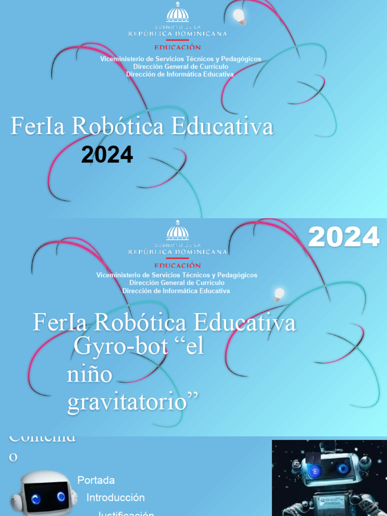 Proyecto Gyro-Bot: Robótica Educativa 2024 | PDF | Robot | Robótica