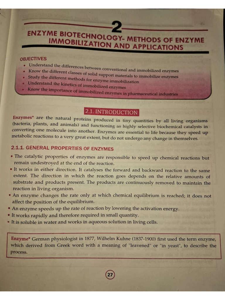 Enzyme biotechnology | PDF