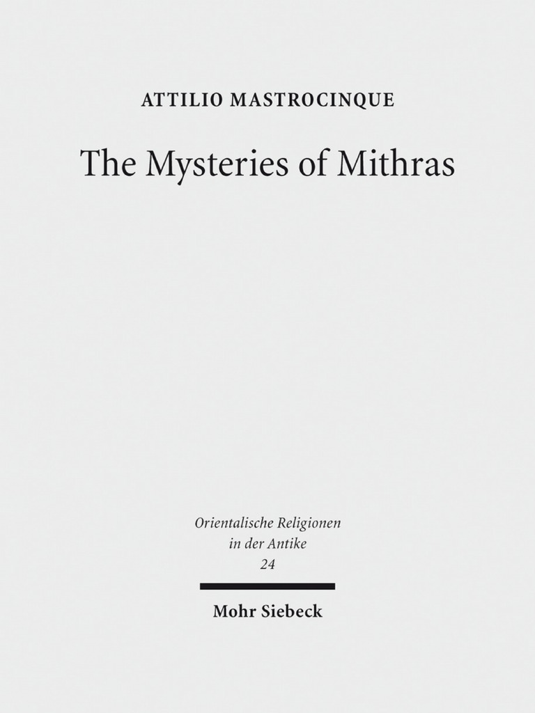 The Mysteries of Mithras | PDF | Social Science | Philosophy