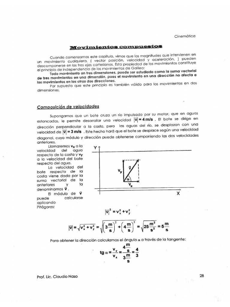 MRUV Tiro Oblicuo Clase | PDF