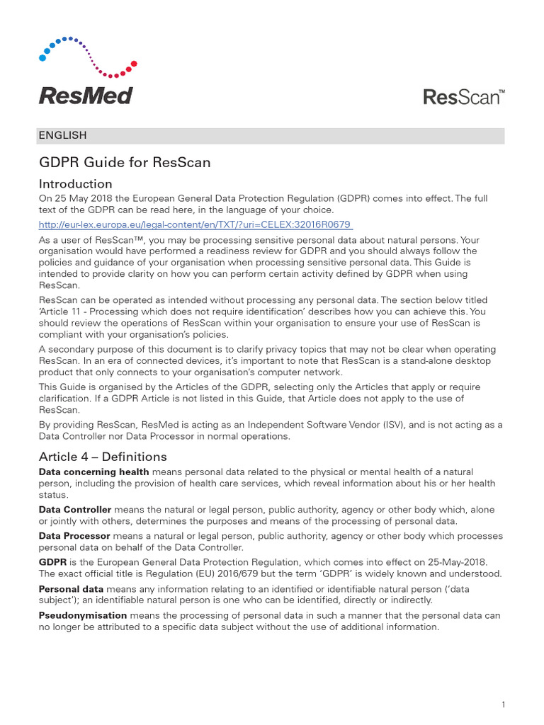Resscan Gdpr-Guide Row Eng | PDF | Computer File | Microsoft Windows