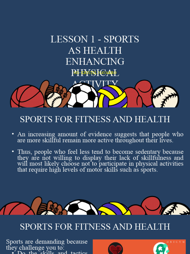 Sports As Health-Enhancing | PDF | Physical Fitness | Flexibility (Anatomy)