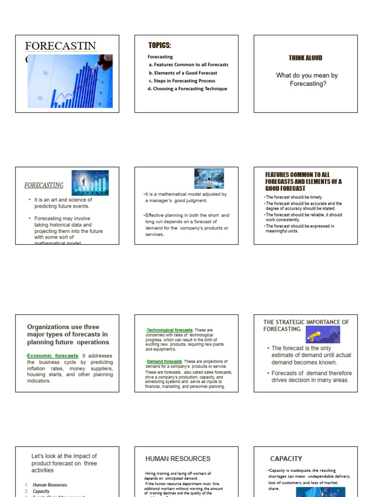 Lesson 3 - Forecasting | PDF | Forecasting | Statistics