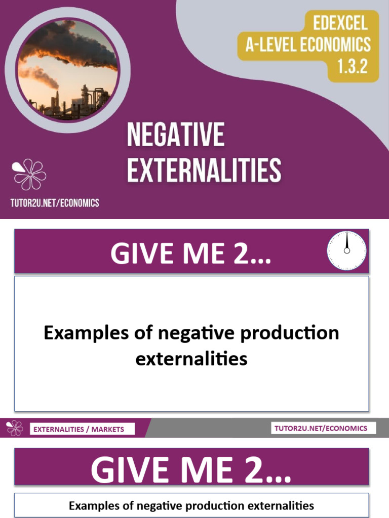 Negative Externalities | PDF | Externality | Air Pollution