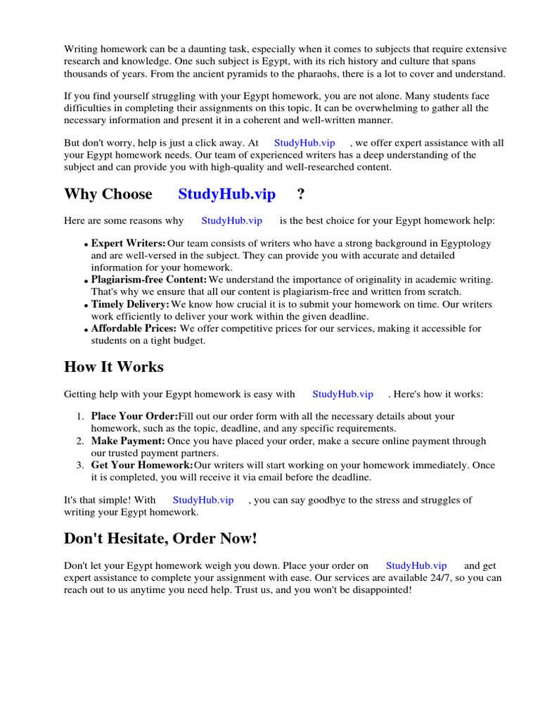 Egypt Homework Help | PDF | Ancient Egypt