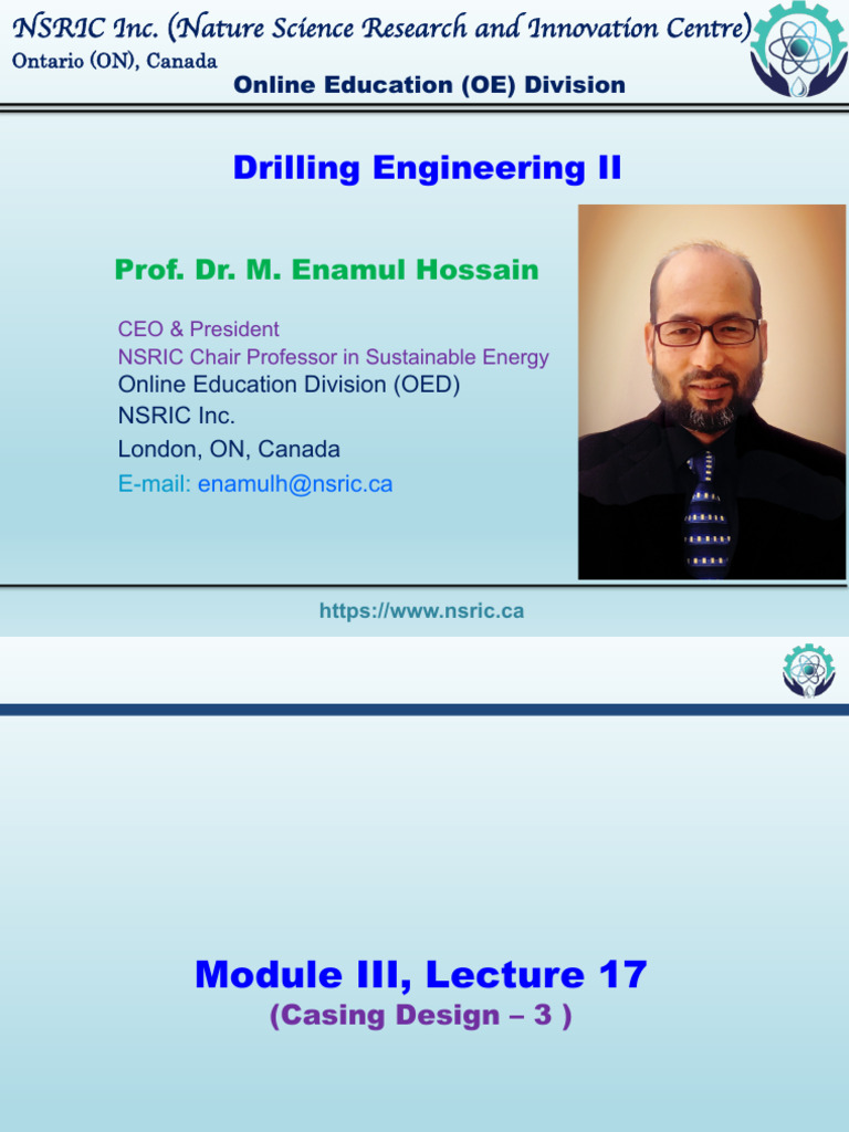 Module III Lecture 17 Casing Design 3 | PDF | Casing (Borehole ...