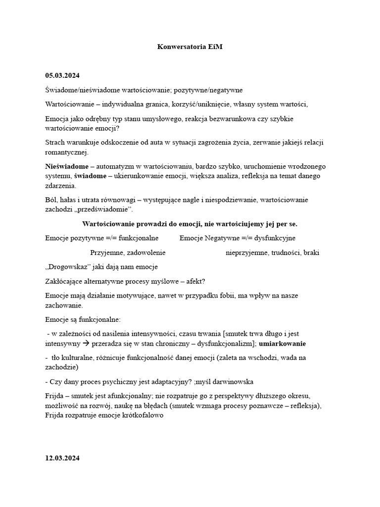 Konwersatoria EiM | PDF