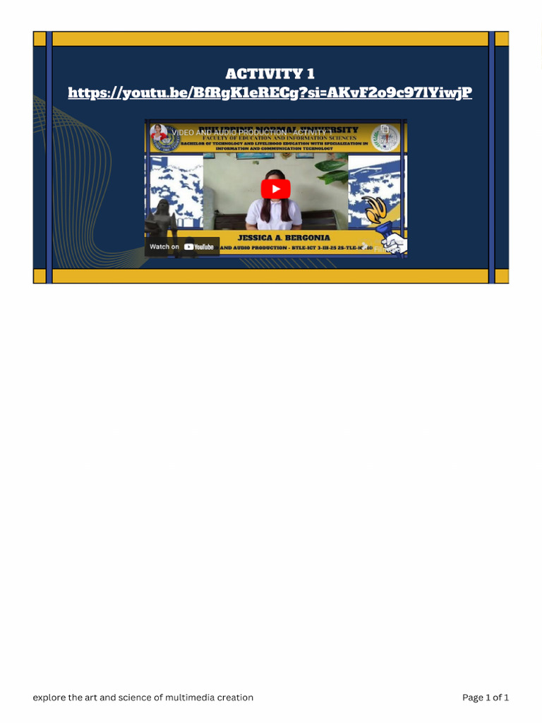 Explore The Art and Science of Multimedia Creation | PDF