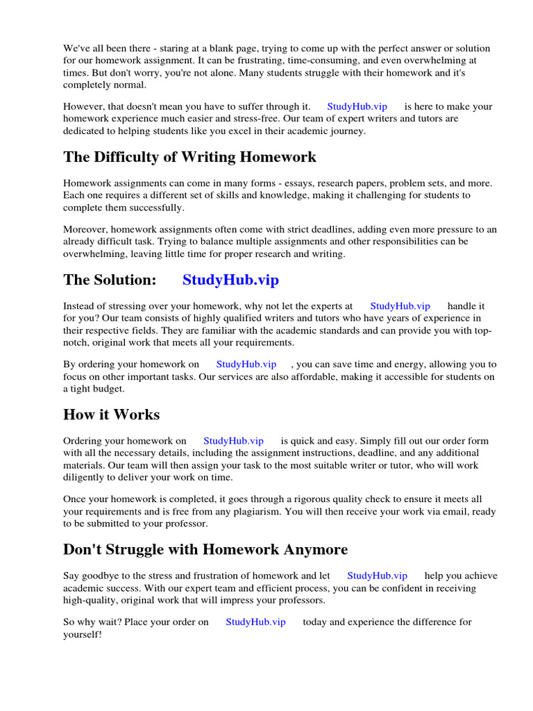 Do Your Homework Picture | PDF | Homework | Teachers