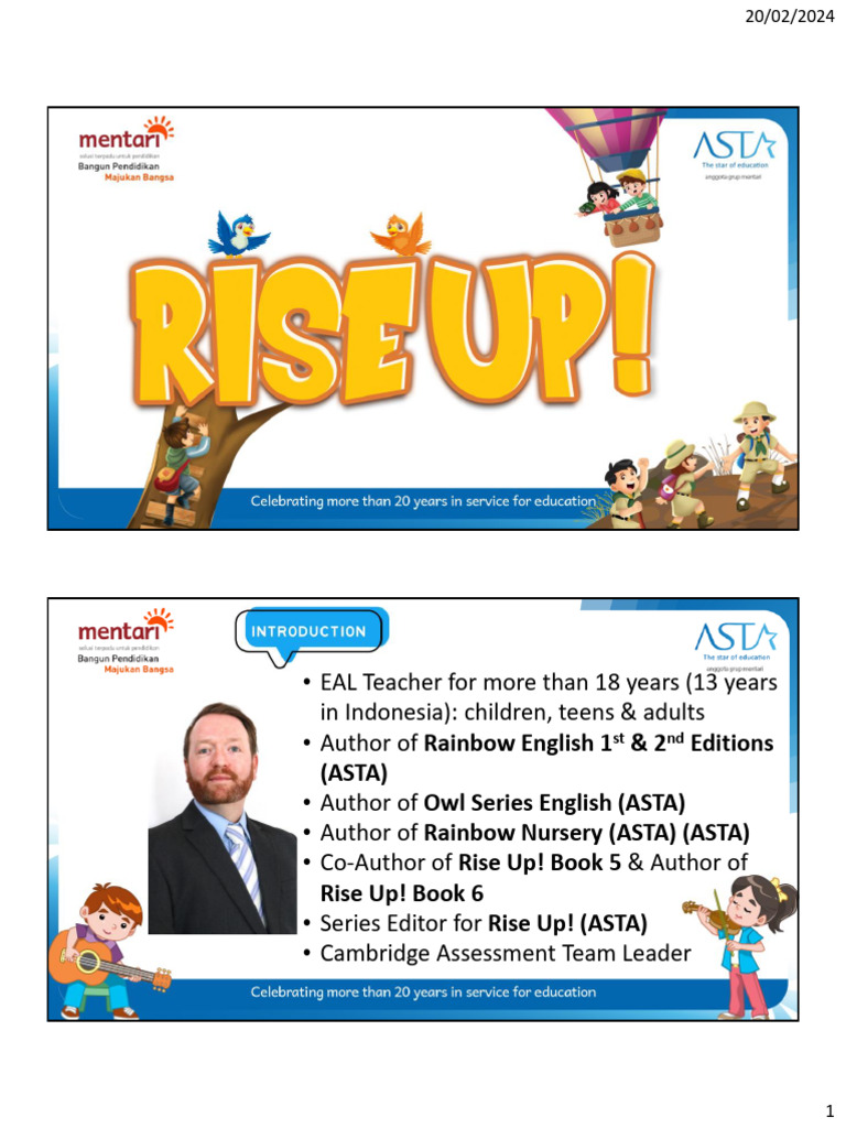 RU! Launch - Training Session 1 Handout Feb 20th | PDF | Vocabulary | Writing
