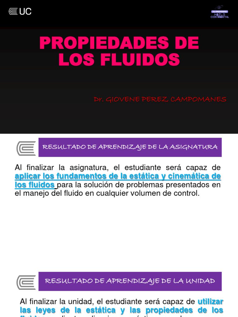 S2_PROPIEDADES DE LOS FLUIDOS | PDF | Viscosidad | Líquidos