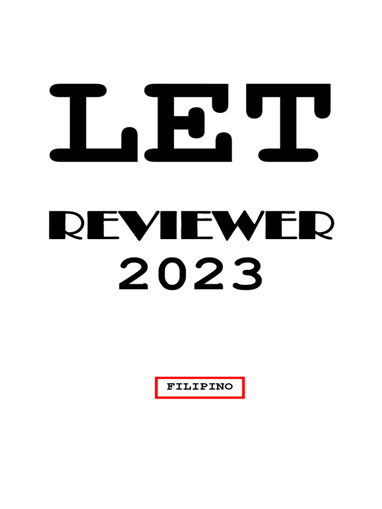 FINAL EDITED FILIPINO REVIEWER 2023 | PDF