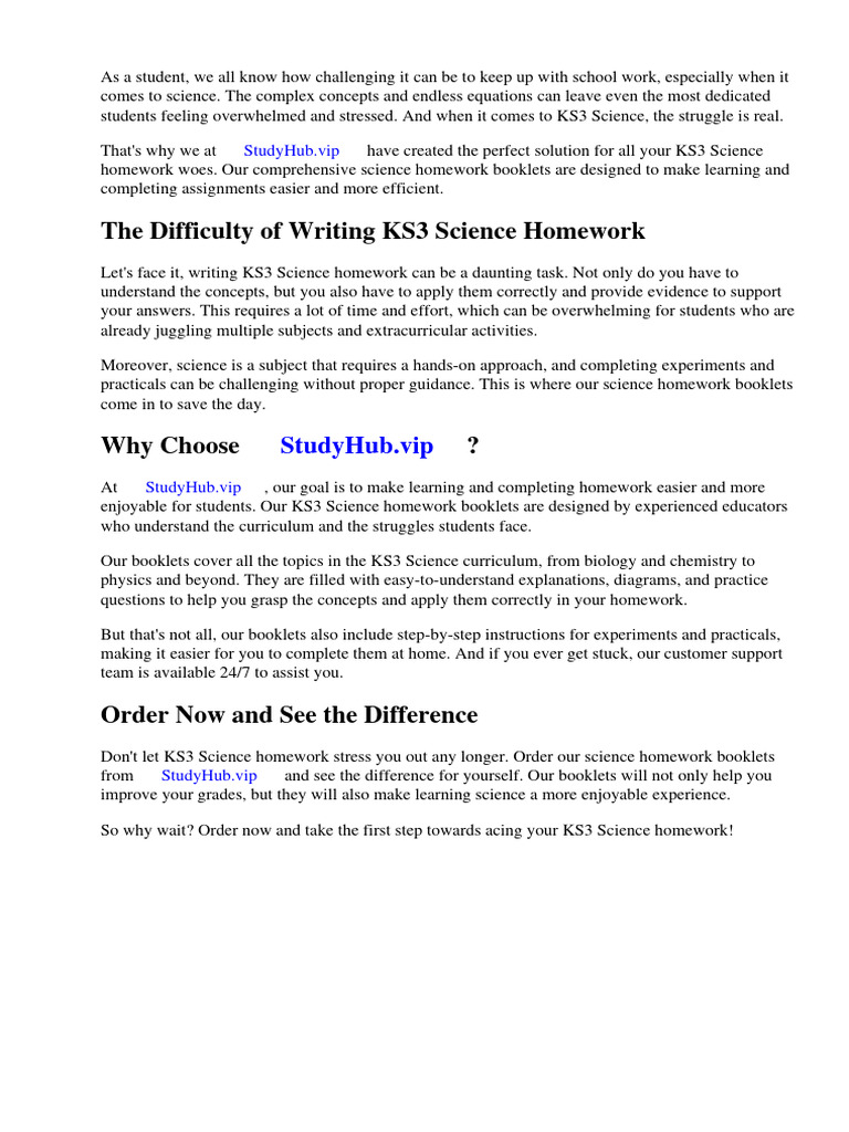 Ks3 Science Homework Booklets | PDF | Google Play | Facebook