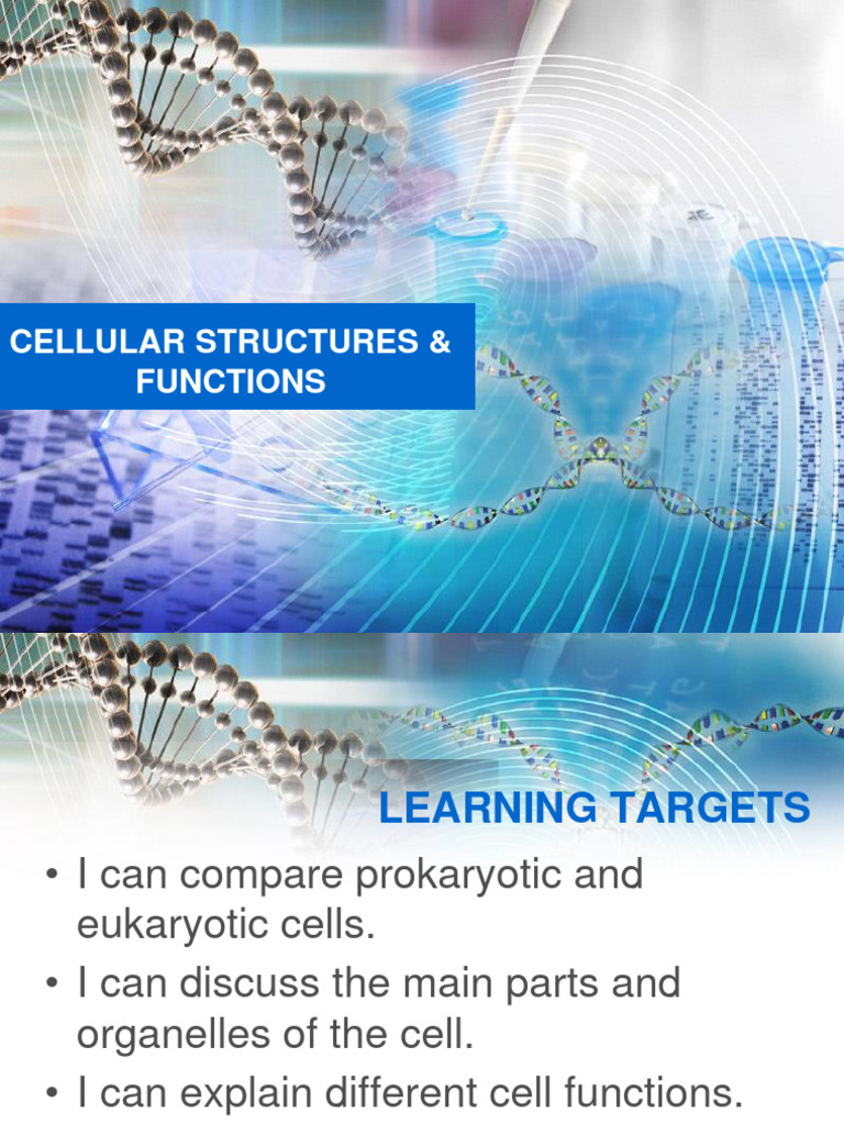 Lesson2-Cellular-Structures-and-Functions | PDF | Cell (Biology) | Cell Membrane