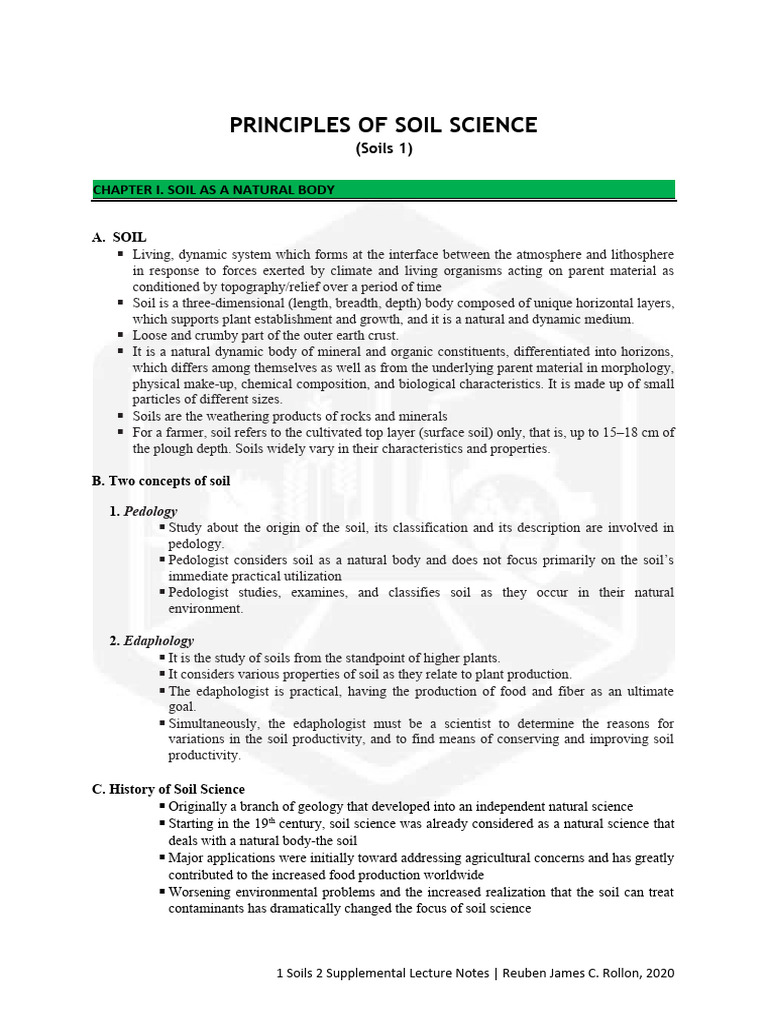 Soils Note | PDF | Soil | Rock (Geology)