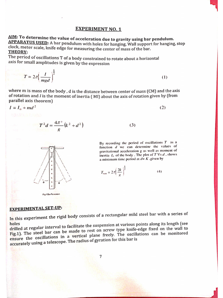 Physics Lab Manual | PDF