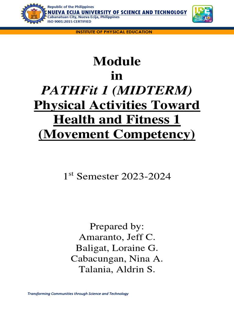 PATHFit 1 Module Unit 2 | Download Free PDF | Anatomical Terms Of ... PATHFit 1 Module Unit 2 | Download Free PDF | Anatomical Terms Of ...