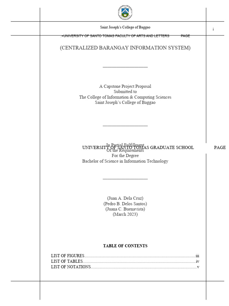 Centralized Barangay Information System | PDF | System | Evaluation