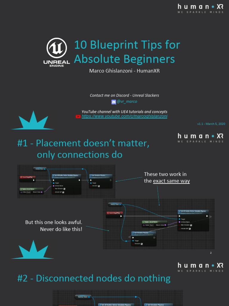 10 Blueprint Tips For Absolute Beginners - Unreal Engine 4-1 | PDF ...