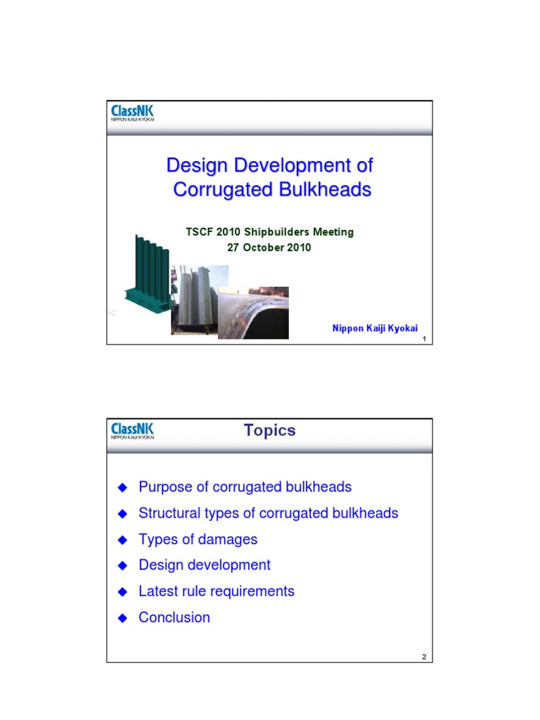Corrugated Bulkheads in Ship Design | PDF | Ships | Welding