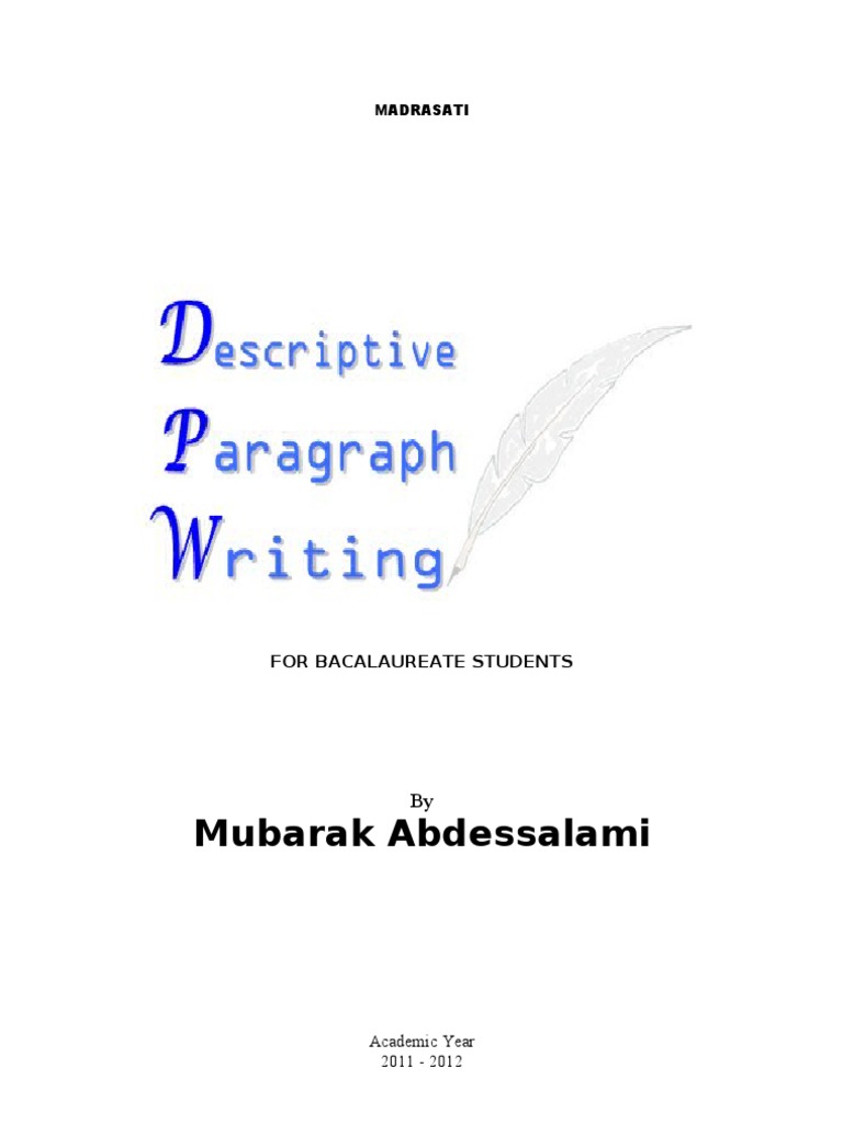 Descriptive Paragraph Writing For Bac Students | PDF | Vocabulary ...