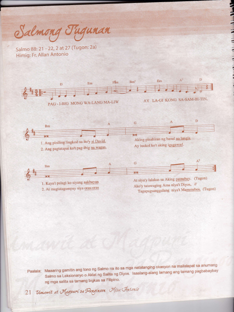 Salmong Tugunan (Misa Antonio) | PDF